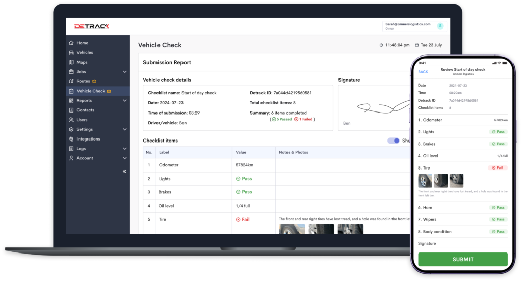 Vehicle Safety Checks: Simplify Your Fleet Management - Detrack