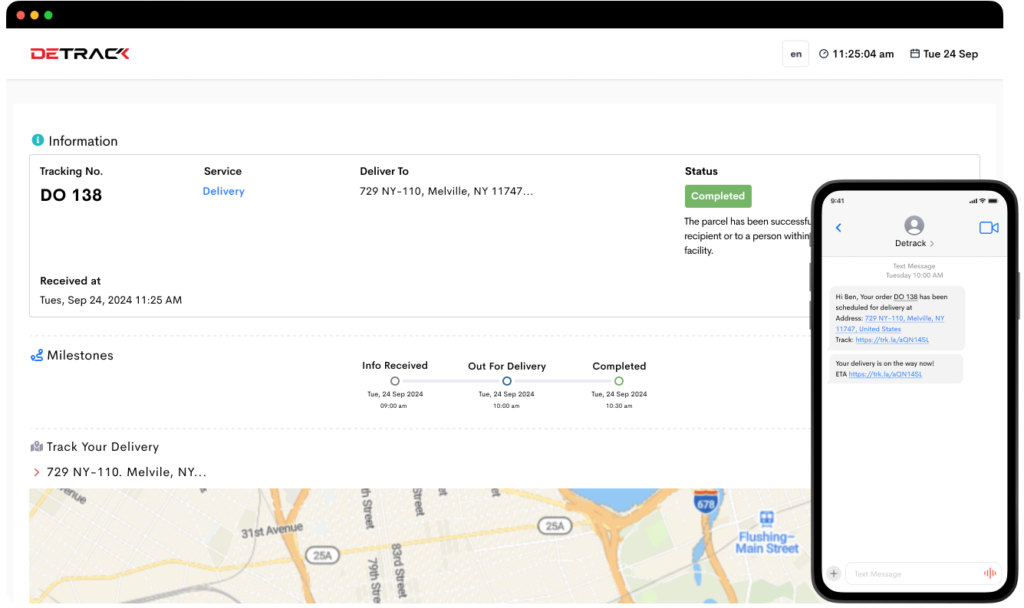 Live Delivery Tracking - Stay in Control with Real-Time Updates