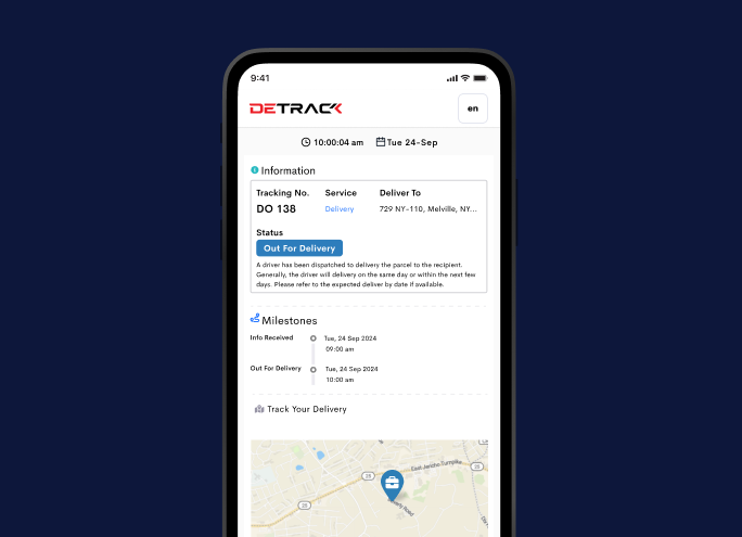Live Delivery Tracking - Stay in Control with Real-Time Updates