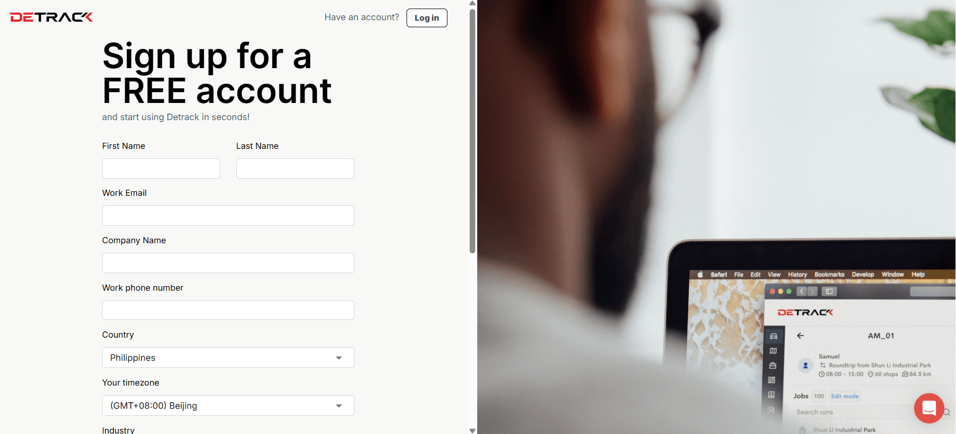 How to Set Up Detrack in Under Five Minutes