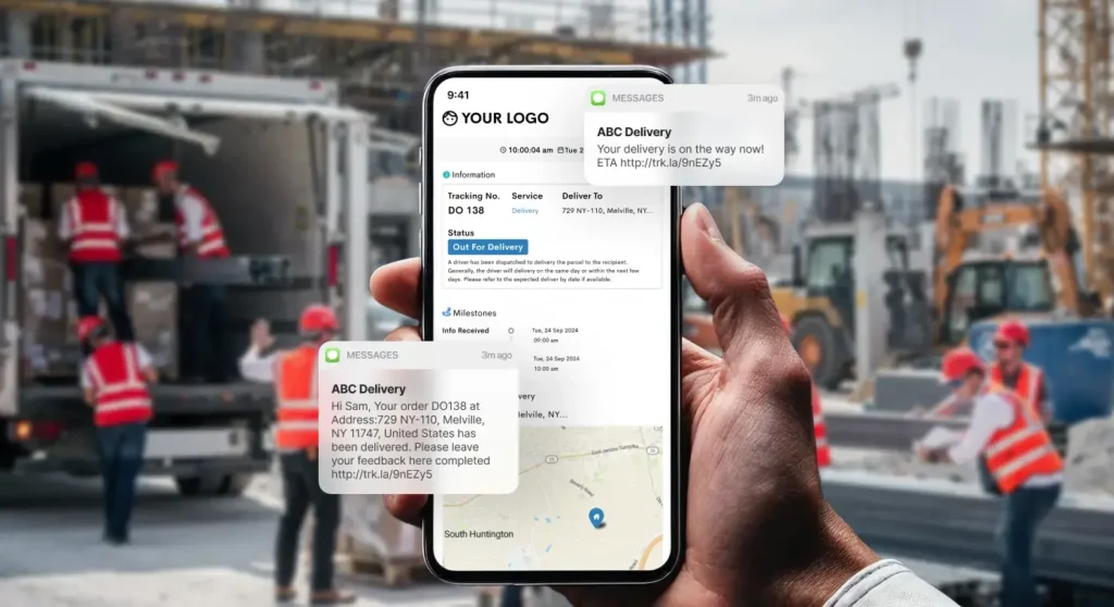 Delivery Notifications Construction: Streamlining Operations - Detrack